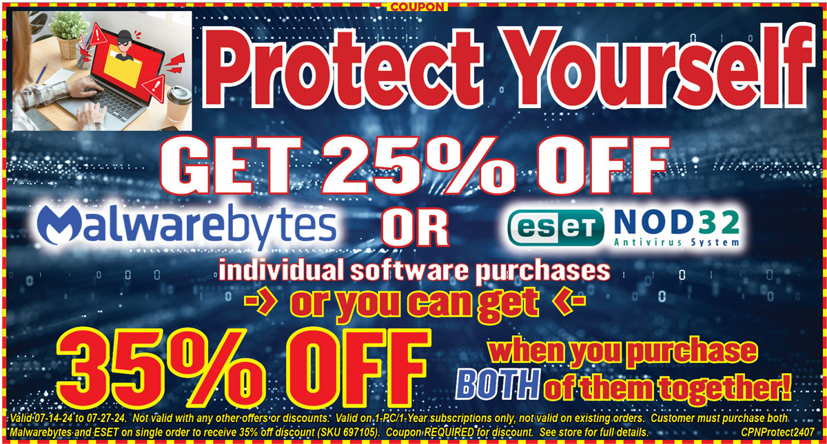 Current Coupons for Newsletter Members